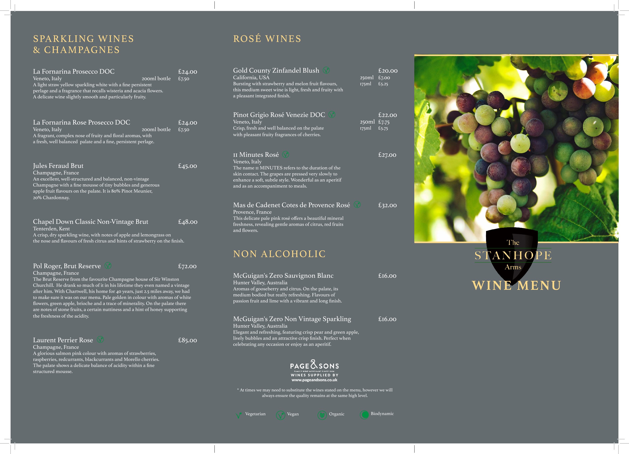 DRINKS MENU - The Stanhope Arms