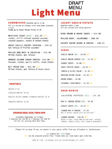 MENU - The Stanhope Arms